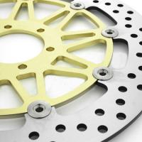 China Natural Color Golden Custom Motorcycle Front 320mm Brake Disc for Aprilia RS125 RS125R for sale