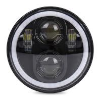 China Modified 40W 5.75 Inch LED Round Headlight for Harley Davidson 3600lm/1800lm for sale