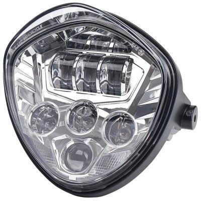 China Universal 60W Motorcycle LED Light Headlamp with Bracket Customized Modification for sale