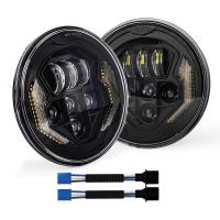 China 12V Purpose Replace/Repair Round Motorcycle Lighting System with 7 Inch LED Headlight for sale