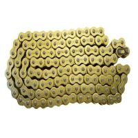China High Strength Quenching Heat Treatment Motorcycle Chain Custom 428 H Chains in Golden for sale