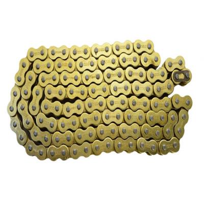 China High Strength Quenching Heat Treatment Motorcycle Chain Custom 428 H Chains in Golden for sale
