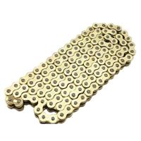 China High Strength Quenching Heat Treatment Motorcycle Chain Custom 428 H Chains in Golden for sale