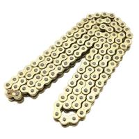 China High Strength Quenching Heat Treatment Motorcycle Chain Custom 428 H Chains in Golden for sale
