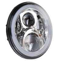China 50W RGB7 Color Angel Eyes 7 Inch LED Headlight for Harley Davidson Customized Design for sale