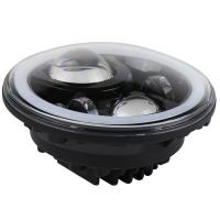 China 50W RGB7 Color Angel Eyes 7 Inch LED Headlight for Harley Davidson Customized Design for sale