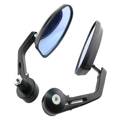China Black Universalcnc Full Aluminium Bar End Mirrors for Modified Motorcycles 560g/pairs for sale