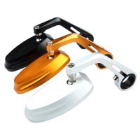 China Black Universalcnc Full Aluminium Bar End Mirrors for Modified Motorcycles 560g/pairs for sale