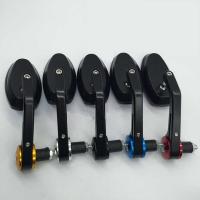 China Black Universalcnc Full Aluminium Bar End Mirrors for Modified Motorcycles 560g/pairs for sale