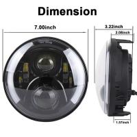 China Universal 7 Inch LED Motorcycle Headlight 12V For Honda Customized for Replacement for sale
