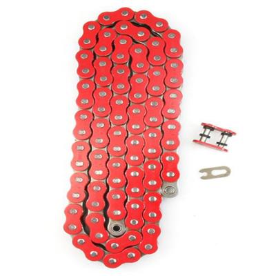 China Custom 420 428 428h 520 530 Colored Red Motorcycle Chain Ideal for Replacement/Repair for sale