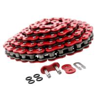 China Custom 420 428 428h 520 530 Colored Red Motorcycle Chain Ideal for Replacement/Repair for sale