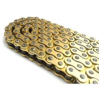 China High tension strength of 38kN customized 520 x ring motorcycle chain with copper coated for sale