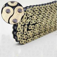 China High tension strength of 38kN customized 520 x ring motorcycle chain with copper coated for sale