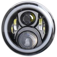 China Custom Universal Fit 7 Inch LED Headlight for Harley Die-cast Aluminum Construction for sale