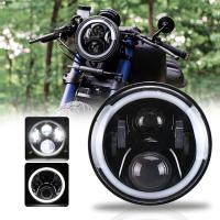China Custom Universal Fit 7 Inch LED Headlight for Harley Die-cast Aluminum Construction for sale