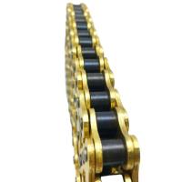 China 428H Heavy Duty Drive Chain 132 Links Golden Chain Heavy-Duty Performance for sale
