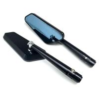 China 800g/pairs Universal CNC Aluminium Motorcycle Side Mirrors with Glass Size 13.2*5cm for sale