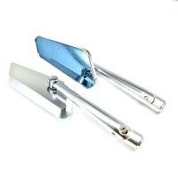 China 800g/pairs Universal CNC Aluminium Motorcycle Side Mirrors with Glass Size 13.2*5cm for sale
