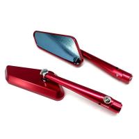 China 800g/pairs Universal CNC Aluminium Motorcycle Side Mirrors with Glass Size 13.2*5cm for sale