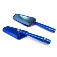 China 800g/pairs Universal CNC Aluminium Motorcycle Side Mirrors with Glass Size 13.2*5cm for sale