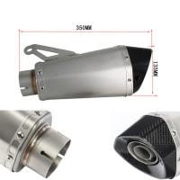 China Customized 60mm 300mm Carbon Fiber Motorcycle Exhaust Pipe for BMW S1000R S1000RR for sale