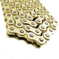 China Customized Gold Motorcycle Chain for Kawasaki Z900RS 525 114 120 130l and Durability for sale