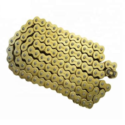 China Replace/Repair Purpose Custom Golden Motorcycle Chain 420 428 428h 520 in Custom Color for sale