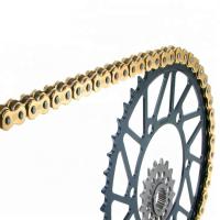 China Replace/Repair Purpose Custom Golden Motorcycle Chain 420 428 428h 520 in Custom Color for sale