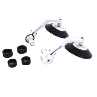 China Custom CNC Round Motorbike Motorcycle Bar End Mirrors 734g Aluminum Alloy for End Bikes for sale
