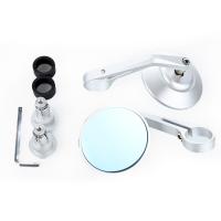China Custom CNC Round Motorbike Motorcycle Bar End Mirrors 734g Aluminum Alloy for End Bikes for sale