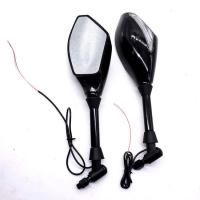 China Black Motorcycle Integrated Turn Signals LED Side Mirrors for Replace/Repair Purpose for sale