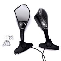 China Custom Motorbikes LED Rear View Mirror with Light 13.5*9cm Glass Size Black/snakeskin for sale