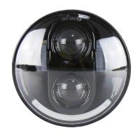 China 40W 5.75 Inch LED Motorcycle Headlight with Customized Logo and Black/Chrome Finish for sale