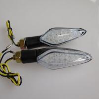 China 12V High Power Universal Black Motorcycle LED Turn Signal Rear Light Indicator for sale