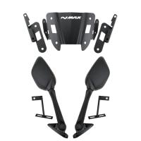 China Carbon fiber color Side Mirrors for Yamaha NMAX 155 125 150 Motorcycle Rearview Mirror for sale