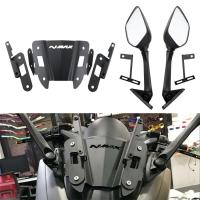 China Carbon fiber color Side Mirrors for Yamaha NMAX 155 125 150 Motorcycle Rearview Mirror for sale
