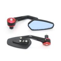 China Aluminum Alloy Motorcycle Side Mirror Rearview Mirror for Motorcycle 10.5*5cm Glass Size for sale