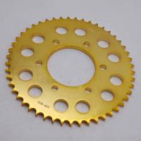 China Enhance Your Motorcycle's Performance with Custom Golden 428 49T Rear Sprocket for sale