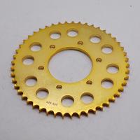China Enhance Your Motorcycle's Performance with Custom Golden 428 49T Rear Sprocket for sale