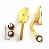 China Newly Released Motorcycle Side Mirrors with CNC Aluminium Material Glass Size 99*55mm for sale