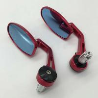 China Newly Released Motorcycle Side Mirrors with CNC Aluminium Material Glass Size 99*55mm for sale