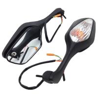 China Lens Color Amber Color Motorcycle Rear View Side Mirrors for Suzuki GSXR 600 750 1000 for sale