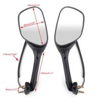 China Lens Color Amber Color Motorcycle Rear View Side Mirrors for Suzuki GSXR 600 750 1000 for sale