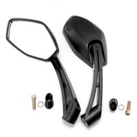 China 16*8.5cm Glass Size Install 8mm Custom Universal Wide Angle Side Rearview Motorcycle Mirrors for sale