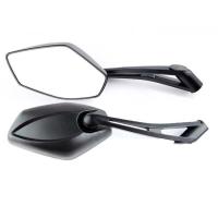 China 16*8.5cm Glass Size Install 8mm Custom Universal Wide Angle Side Rearview Motorcycle Mirrors for sale