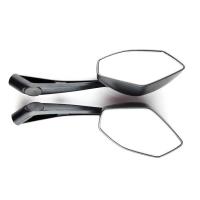 China 16*8.5cm Glass Size Install 8mm Custom Universal Wide Angle Side Rearview Motorcycle Mirrors for sale