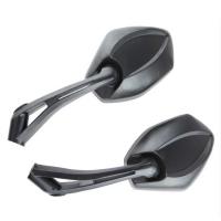 China 16*8.5cm Glass Size Install 8mm Custom Universal Wide Angle Side Rearview Motorcycle Mirrors for sale