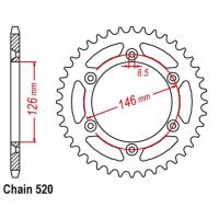 China Replace/Repair Purpose 520 39T 53T Rear Sprocket for Suzuki RM125 RM250 DR350 RMZ450 for sale