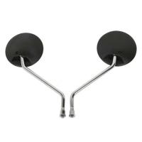 China Convex Surface Black Motorcycle Rearview Mirrors for Honda CG125 XL250 XR250 Customized for sale
